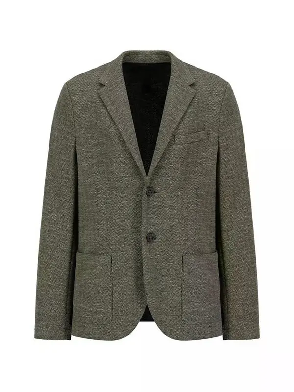 Harris Wharf London Herringbone-knit Blazer
