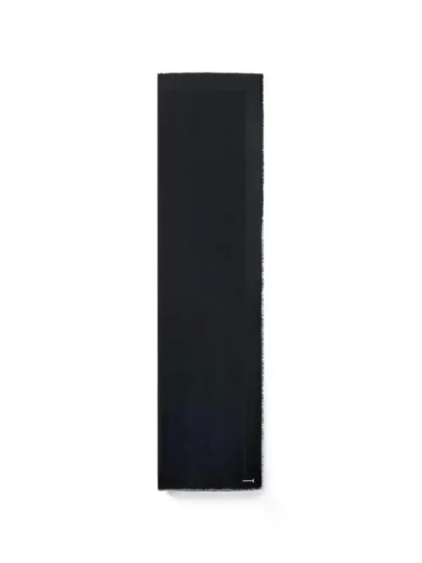 TOM FORD Logo-embroidered Frayed Scarf - Black