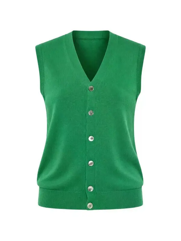 Malo Sleeveless V-neck Cardigan