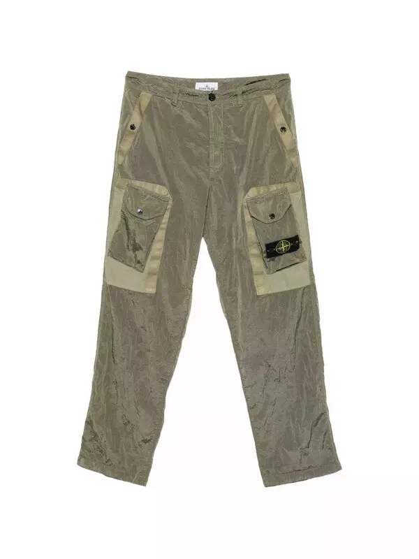 Stone Island Logo Patch Cargo Pants