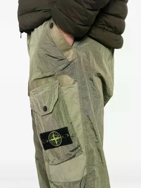 Stone Island Logo Patch Cargo Pants
