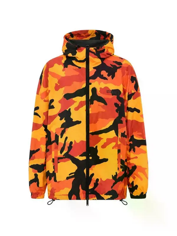 Dsquared2 Camouflage Print Hooded Jacket
