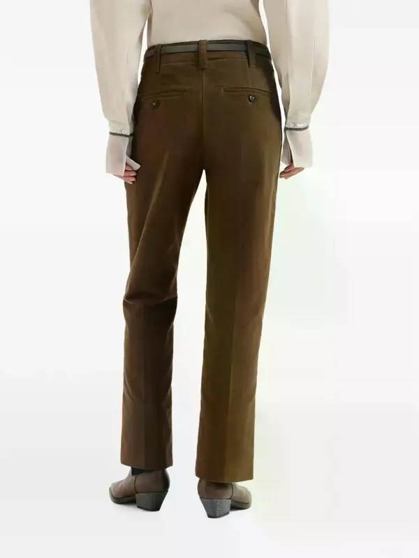 Brunello Cucinelli Stretch-cotton Moleskin Cigarette Trousers