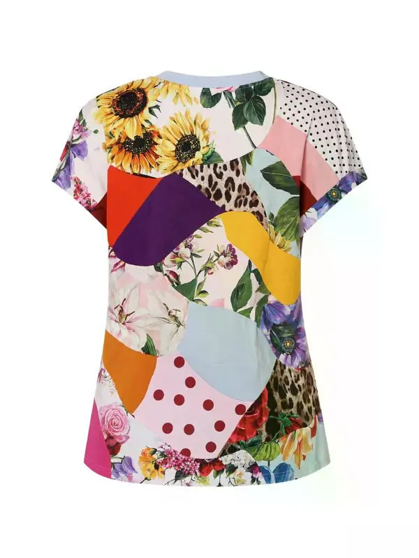 Dolce & Gabbana Patchwork Floral Print T-shirt