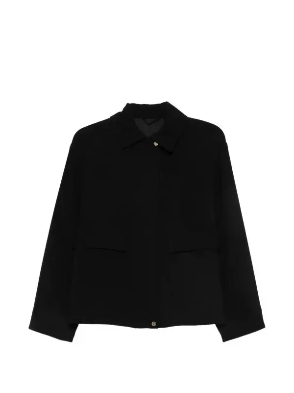 Max Mara Zip-up Jacket With Flap Pockets