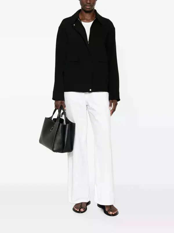 Max Mara Zip-up Jacket With Flap Pockets