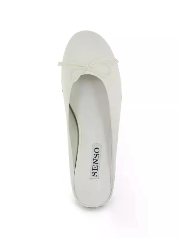 Senso Channa Bow Detail Leather Ballet Flats