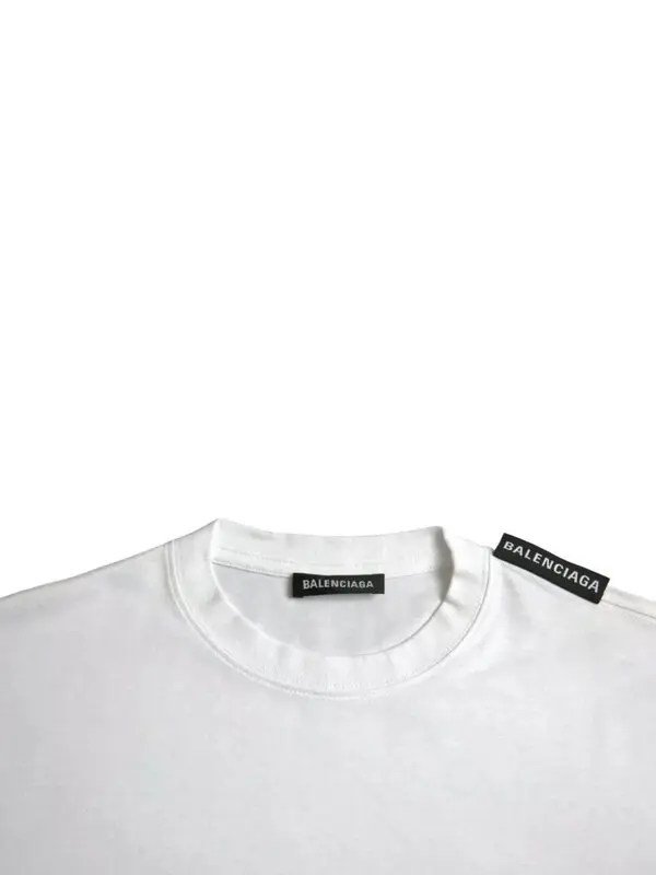 Balenciaga Logo-tag Cotton T-shirt
