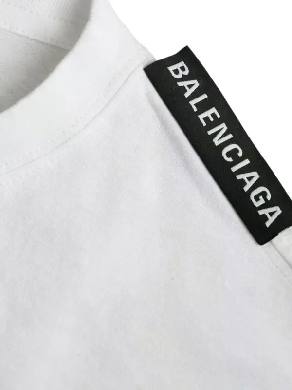 Balenciaga Logo-tag Cotton T-shirt