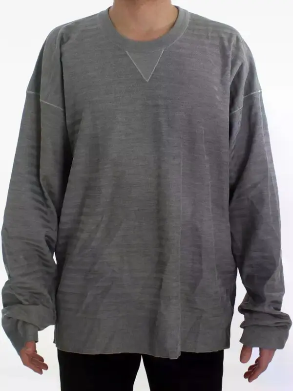 Dolce & Gabbana Chevron Knit Crew Neck Sweater