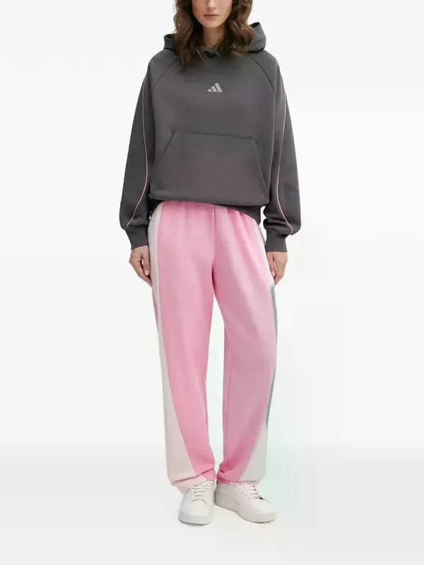 Adidas Logo-print Hoodie With Contrast Piping