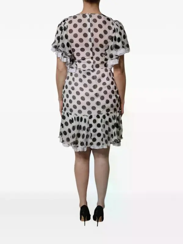 Dolce & Gabbana Polka Dot Ruffled Mini Dress