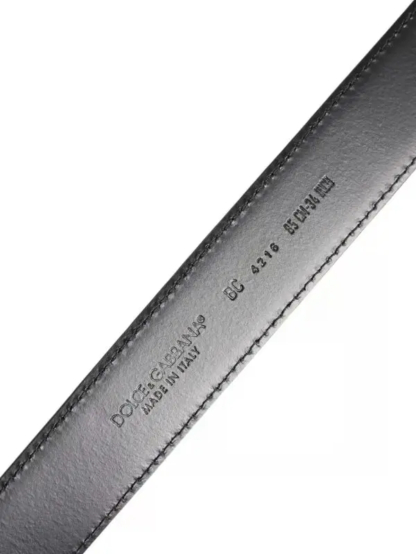 Dolce & Gabbana Leather Buckle Belt