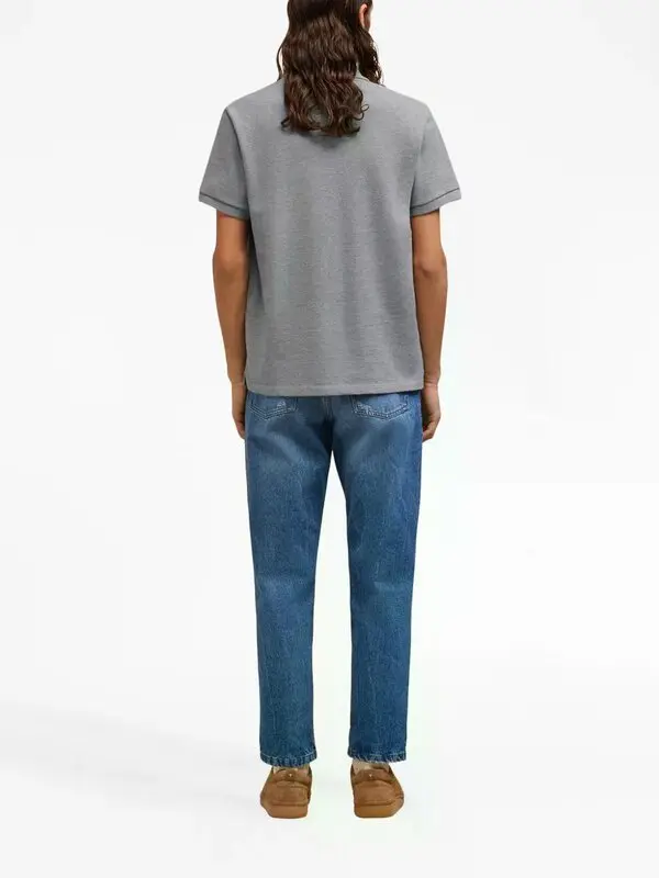 AMI Paris Embroidered Logo Polo Shirt