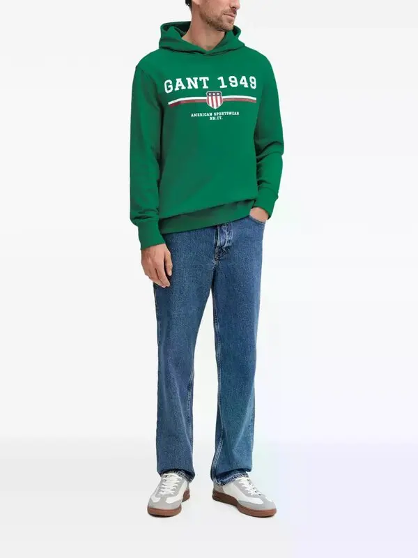 Gant Logo Print Hoodie