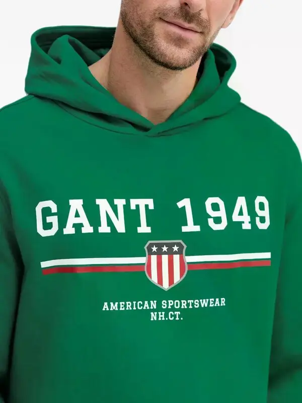 Gant Logo Print Hoodie