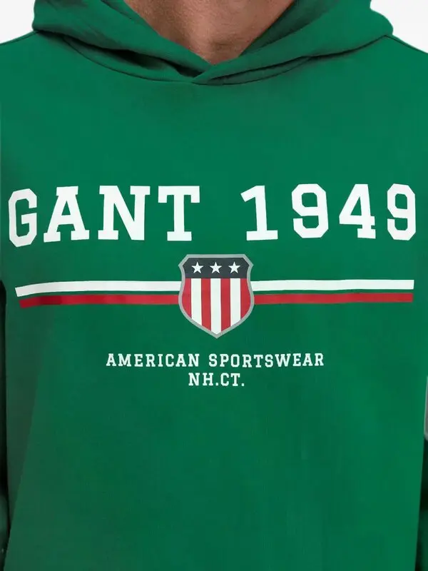 Gant Logo Print Hoodie