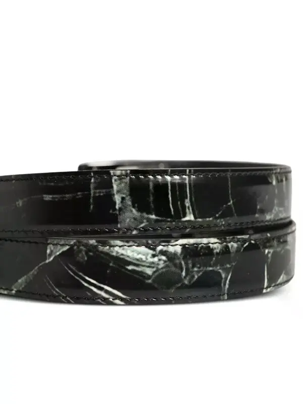 Dolce & Gabbana Marble Print Dg Logo Belt