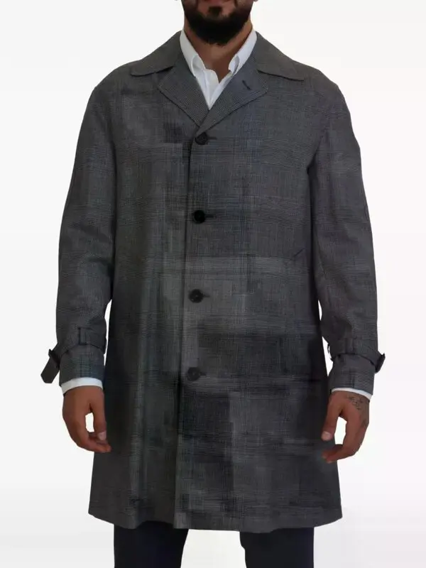 Dolce & Gabbana Plaid Notched-lapel Coat