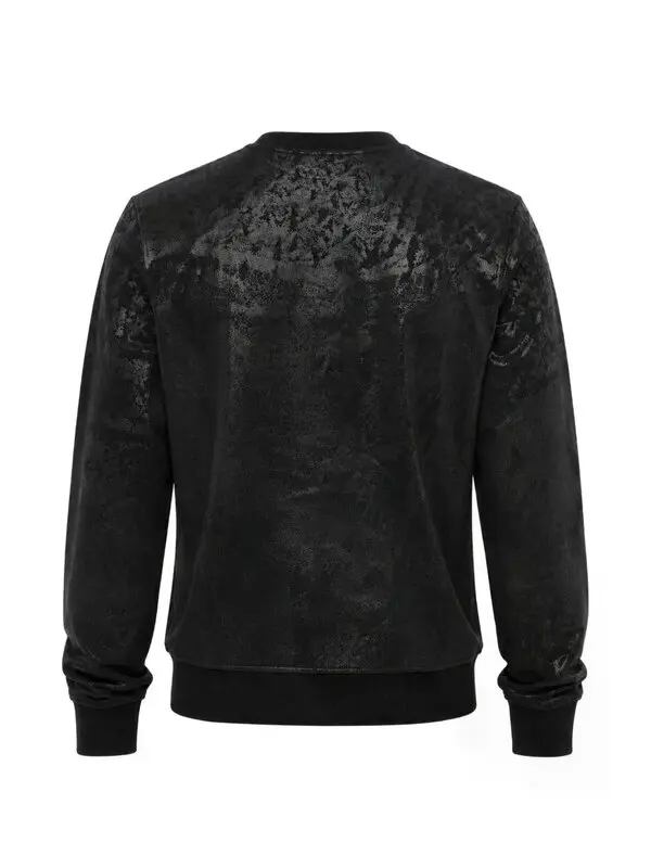 DIESEL® Glitter Effect Crew Neck Sweater