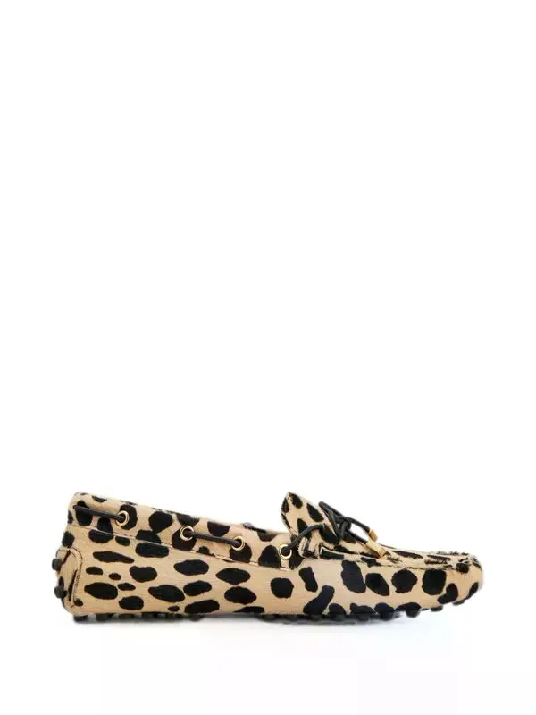 TOD'S Pony-effect Leather Loafers - Neutrals