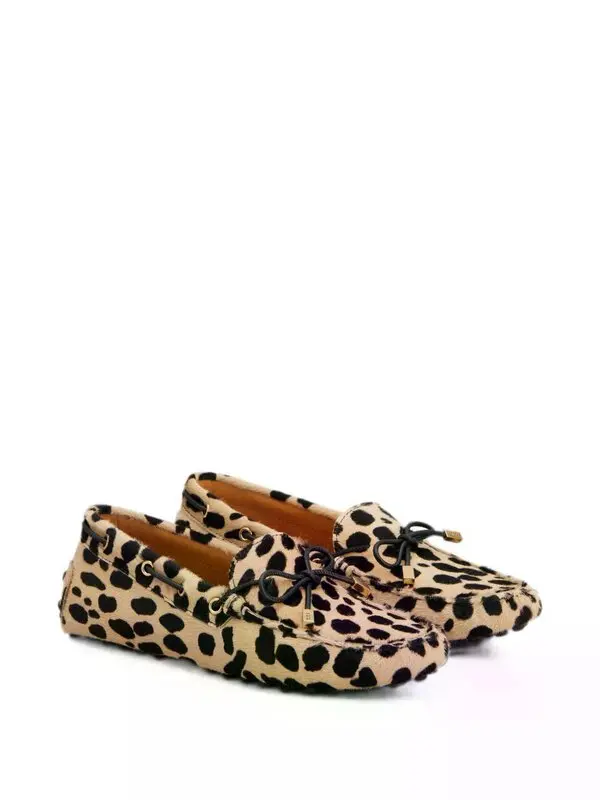 TOD'S Pony-effect Leather Loafers - Neutrals