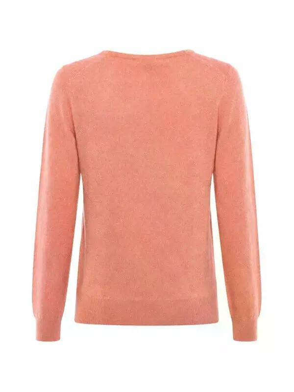 Malo Crew Neck Long Sleeve Sweater - Orange