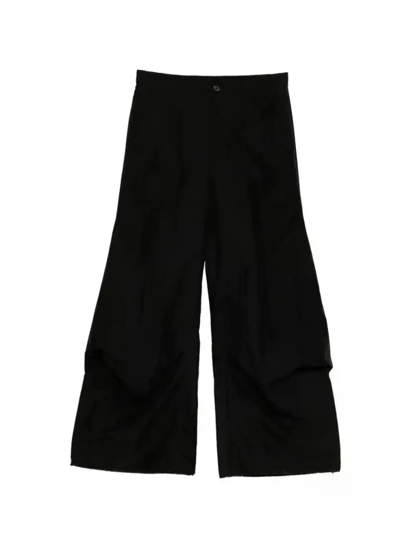 SONGZIO Crinkled-finish Tailored Trousers