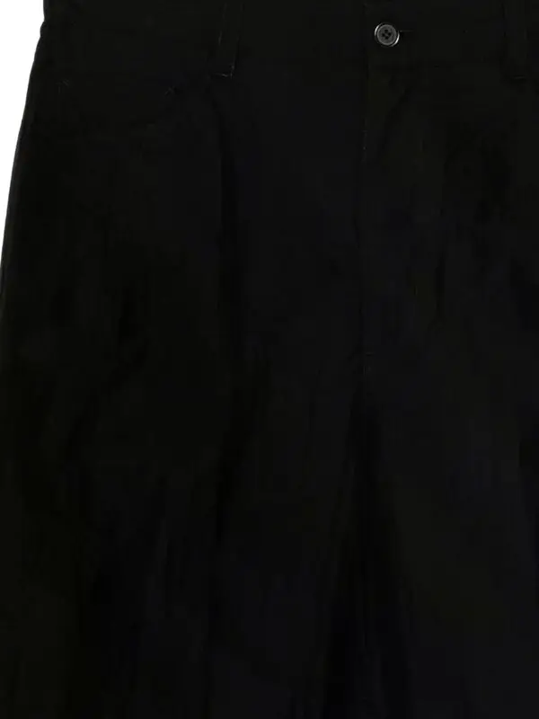SONGZIO Crinkled-finish Tailored Trousers