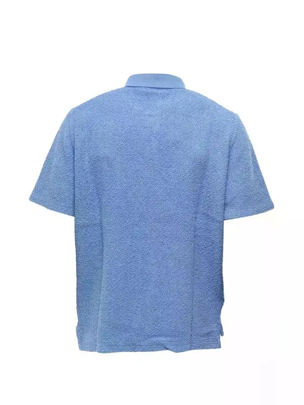 Dsquared2 Logo-pin Terry-cloth Polo Shirt