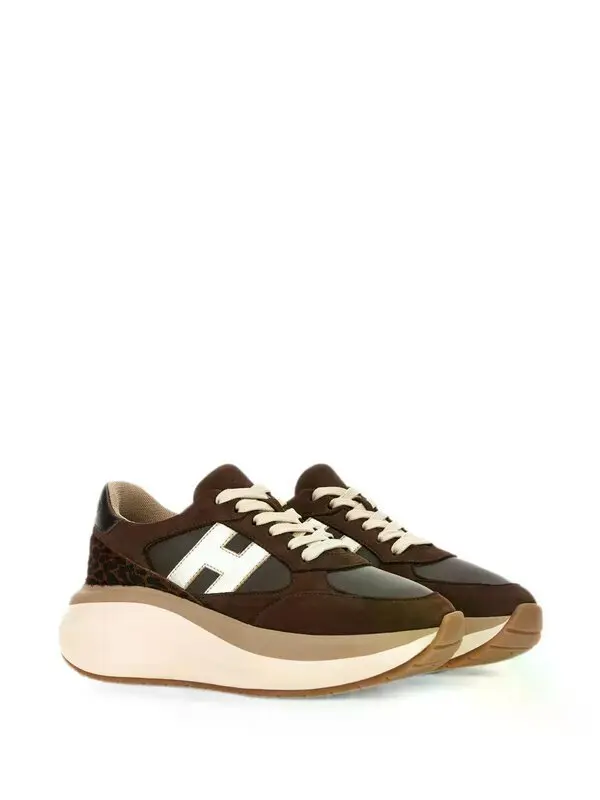 Hogan Maxi I Active Sneakers With Leopard Print Detail