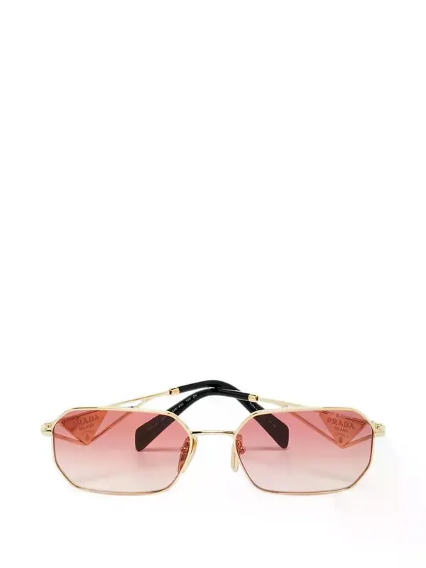 Prada Rectangle-frame Sunglasses - Pink