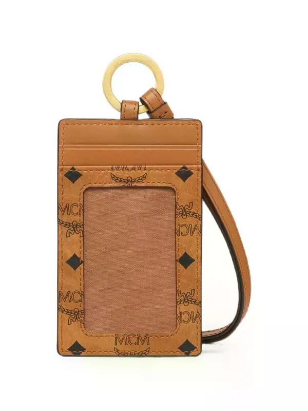 Mcm Visetos Lanyard Card Holder