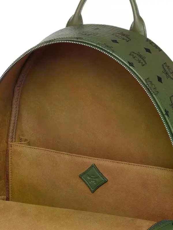 Mcm Medium Stark Visetos Studded Backpack