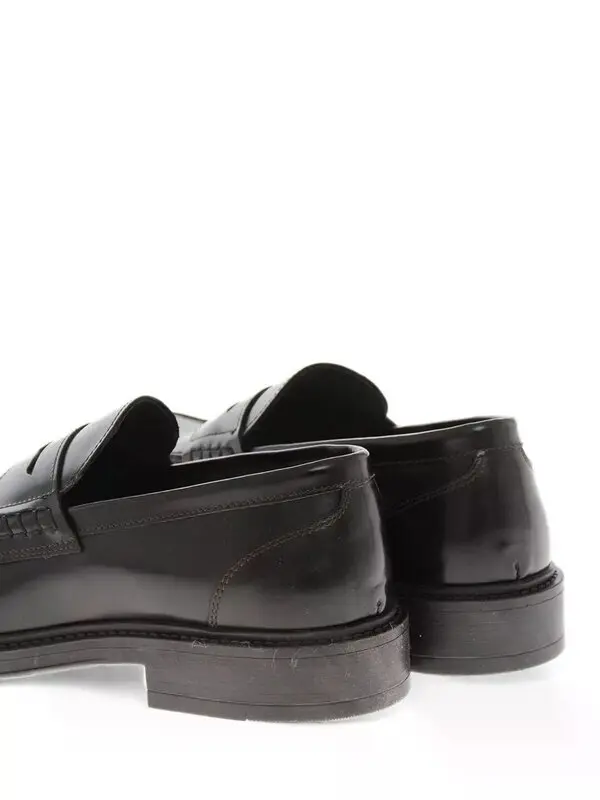 AMEDEO TESTONI Polished Leather Penny Loafers