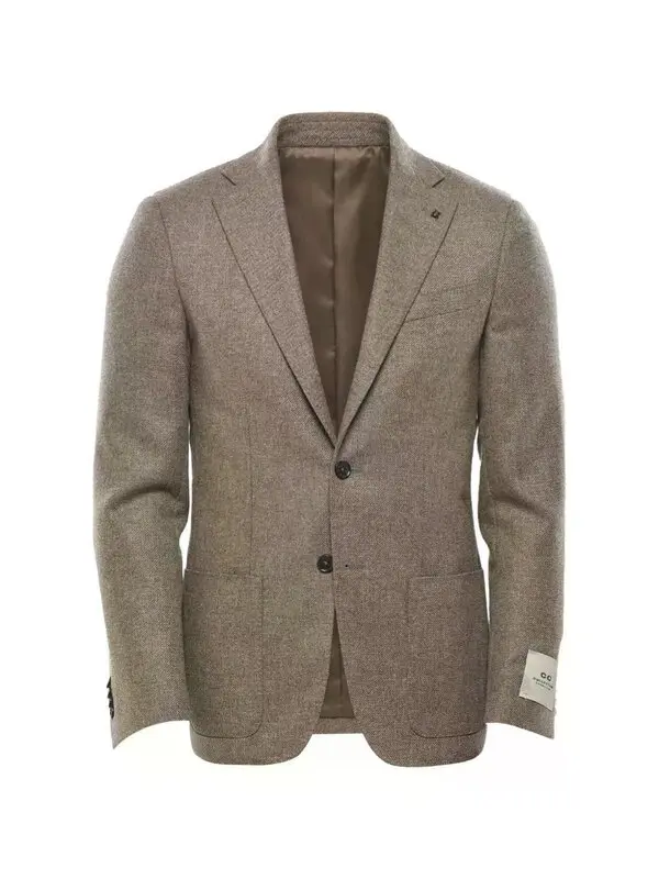 Corneliani Single-breasted Notch-lapel Jacket - Neutrals