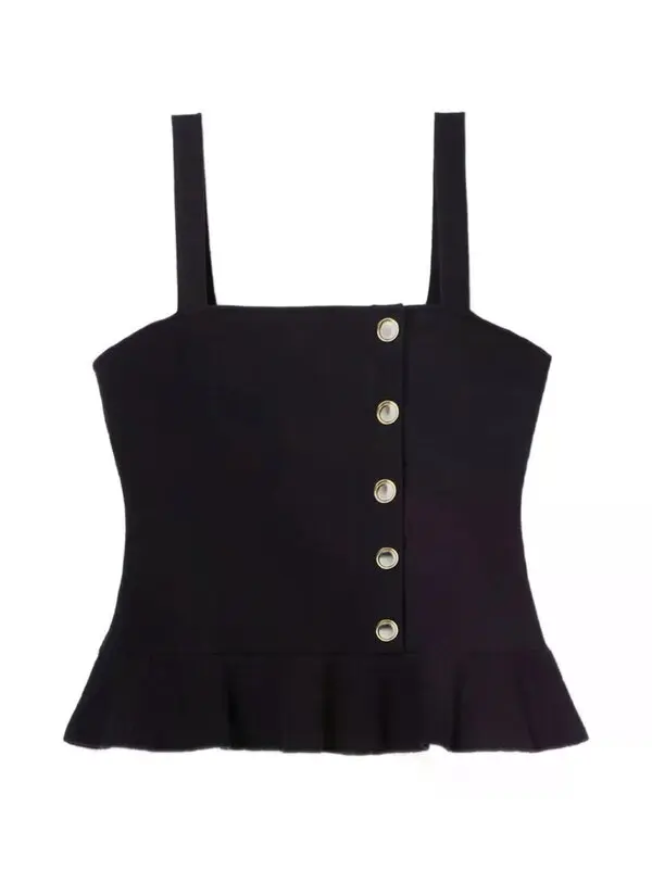 Claudie Pierlot Ruffled Knit Top