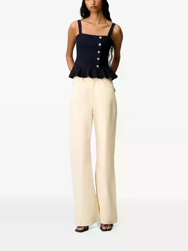 Claudie Pierlot Ruffled Knit Top