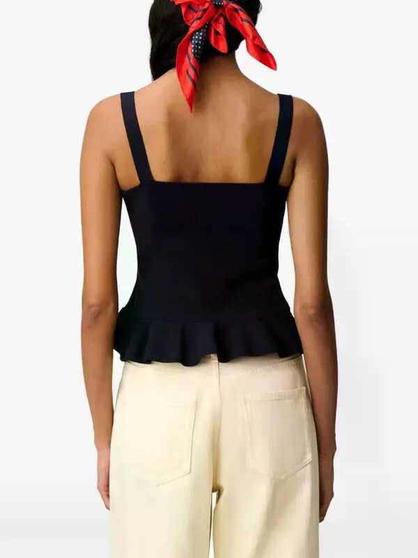 Claudie Pierlot Ruffled Knit Top