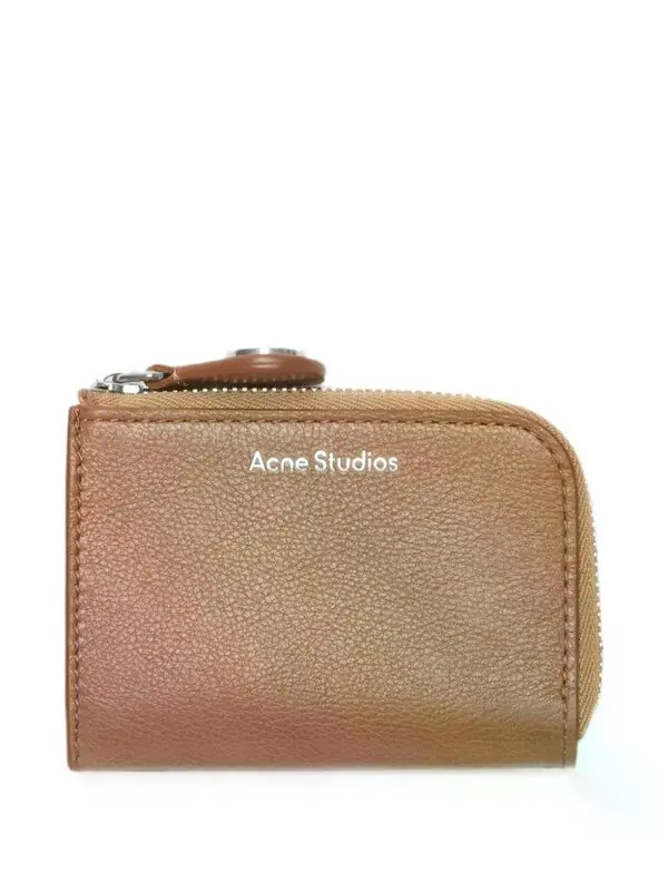 Acne Studios Compact Zip Wallet - Neutrals