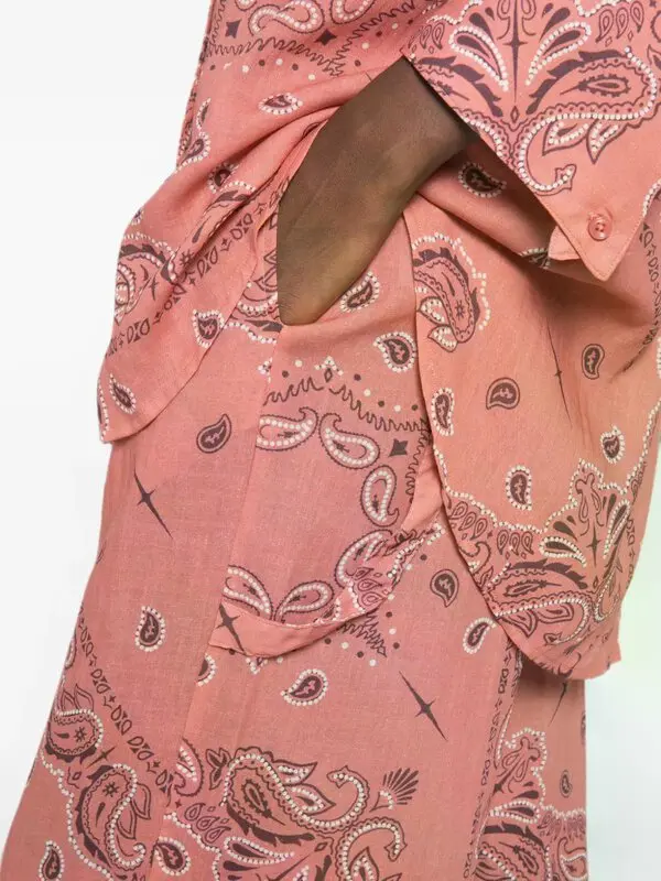 VENUJA Paisley Print Wide Leg Trousers