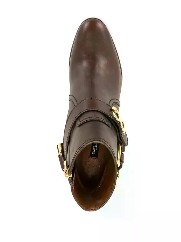 Dolce & Gabbana Buckled Ankle Booties