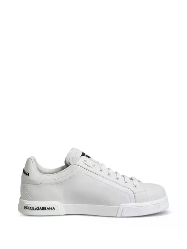 Dolce & Gabbana Logo Detail Leather Low-top Sneakers