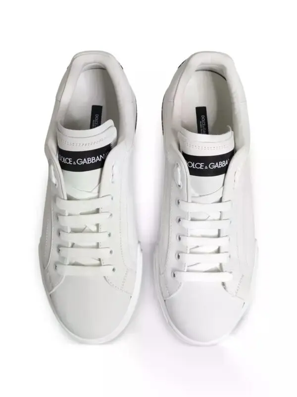 Dolce & Gabbana Logo Detail Leather Low-top Sneakers
