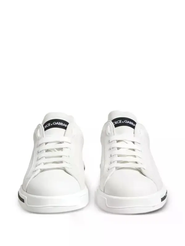 Dolce & Gabbana Logo Detail Leather Low-top Sneakers