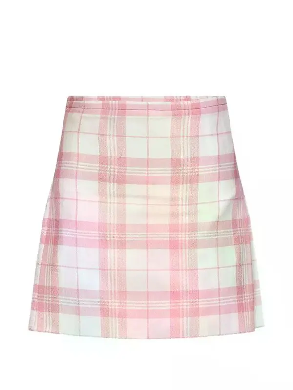 VIVIENNE WESTWOOD Checked Pleated Mini Skirt