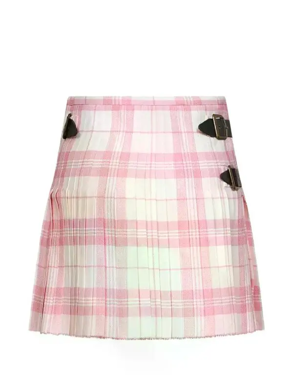 VIVIENNE WESTWOOD Checked Pleated Mini Skirt