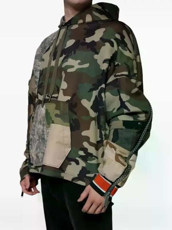 Dolce & Gabbana Camouflage Patchwork Hoodie
