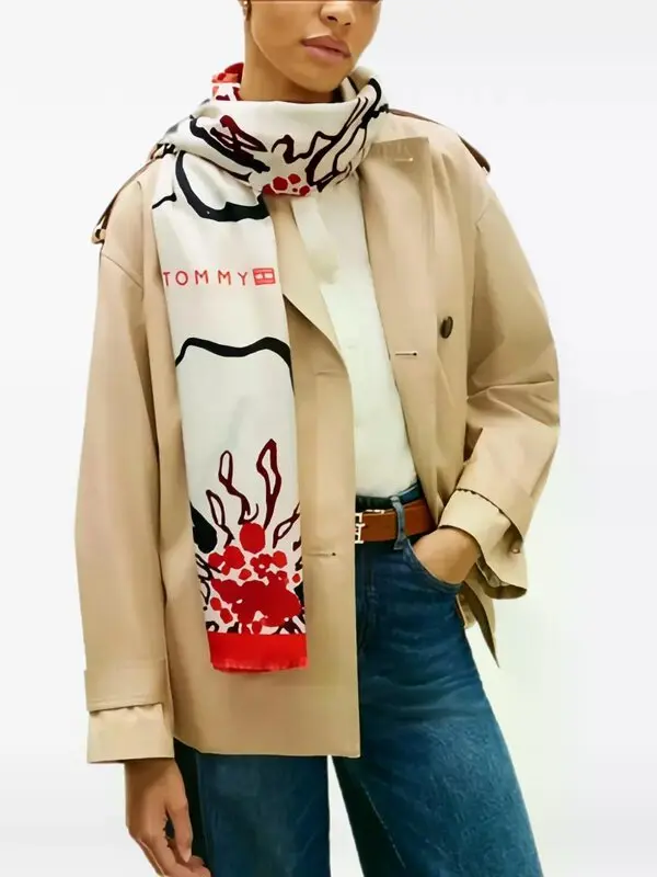 Tommy Hilfiger Floral-print Scarf