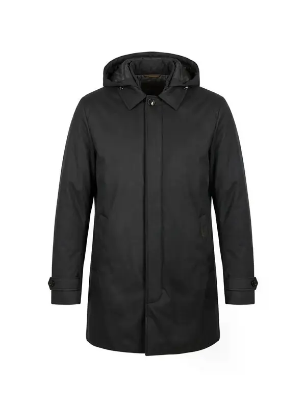 MOORER Hooded Button-up Coat